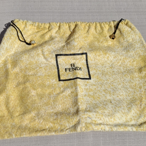 Fendi | Bags | Fendi Yellow Drawstring Bag | Poshmark